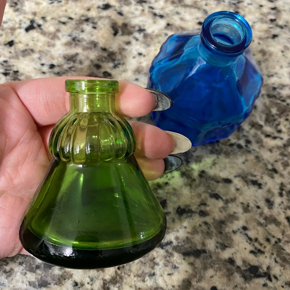 Vintage | Accents | Vintage Wheaton Nj Electric Blue Glass Octagon Ink ...